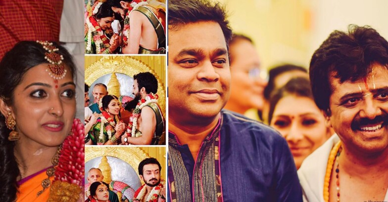 കല്യാണ ദിനം പാടിയ പാട്ട് റിലീസ് അതിഥിയായി എ ആർ റഹ്മാനും Saranya Srinivas Marriage Srinivas