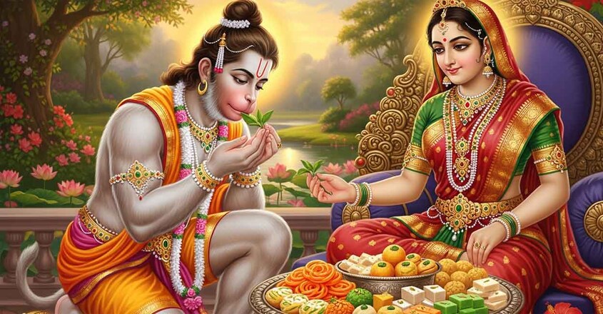 ഹനുമാന്റെ വിശപ്പ് മാറ്റിയ തുളസീദളം | The Tulasi Leaf That Cured Hanuman ...
