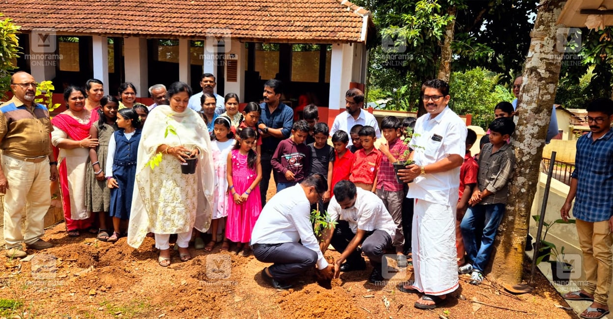 പരിസ്ഥിതി ദിനം: പാമ്പാടി സ്കൂളിൽ ഔഷധ വനം നിർമിച്ചു | World Environment ...