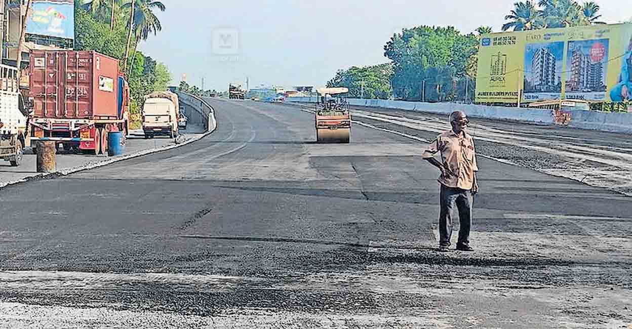 ദേശീയപാത: ചിറങ്ങര അടിപ്പാത നിർമാണം അന്തിമ ഘട്ടത്തിലേക്ക്; ടാറിങ് ജോലിക ...