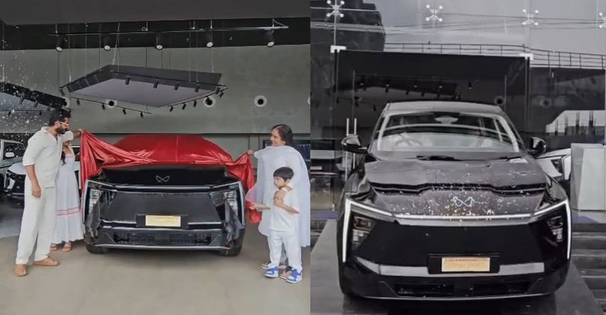 ഇഷ്ടം മഹീന്ദ്രയോട്, പുതിയ അതിഥിയെ സ്വീകരിച്ച് അനു മോഹൻ - മഹീന്ദ്ര ...