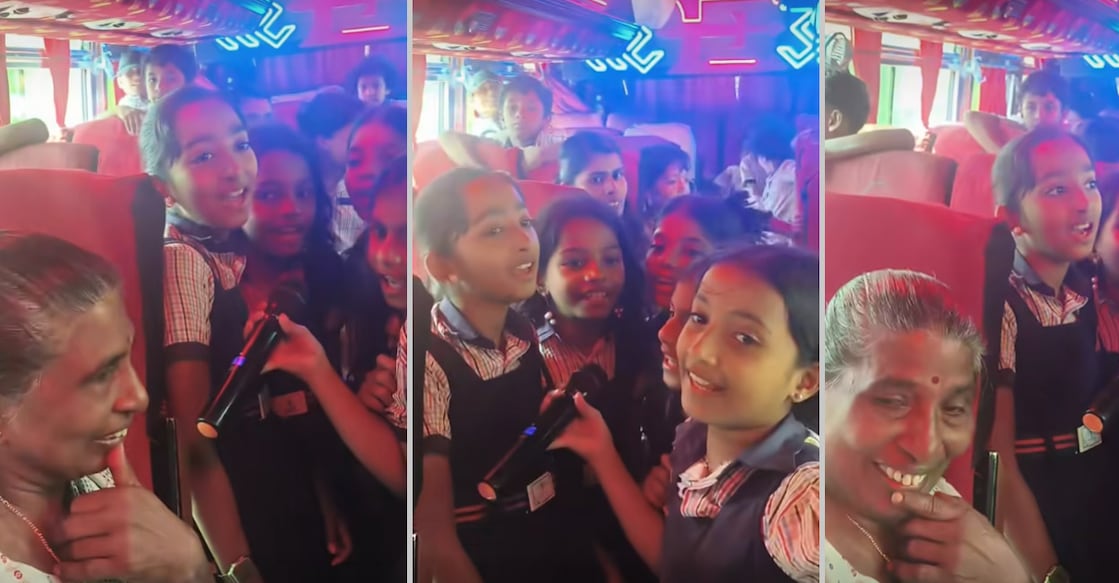 'സ്കൂളിലെ കഞ്ഞിപ്പുരയിൽ സ്നേഹിതയായൊരു കമലേച്ചിയുണ്ട് - students sing ...