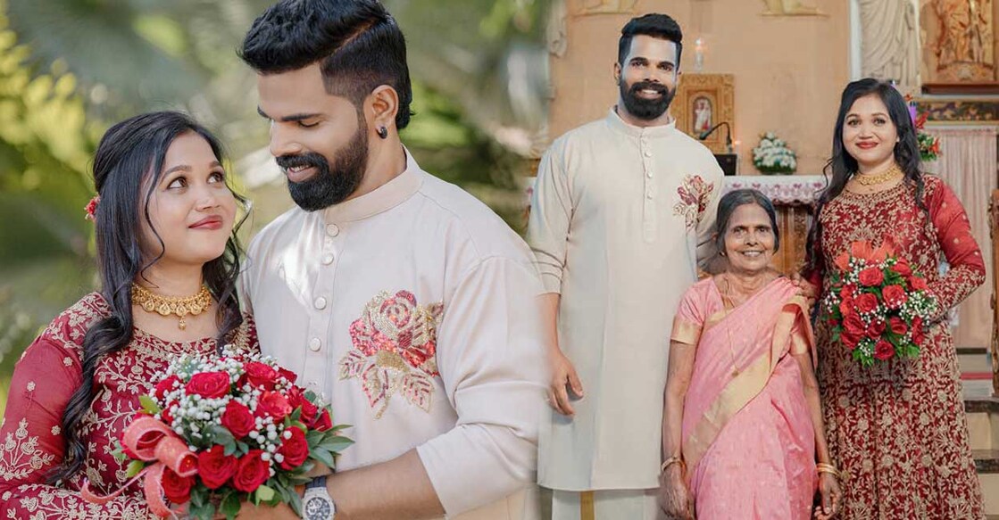 ‘ടീമേ.. ഞങ്ങളുടെ മനസമ്മതം കഴിഞ്ഞിട്ടാ’; ചിത്രങ്ങളുമായി ബിനീഷ് ബാസ്റ്റ്യ ...