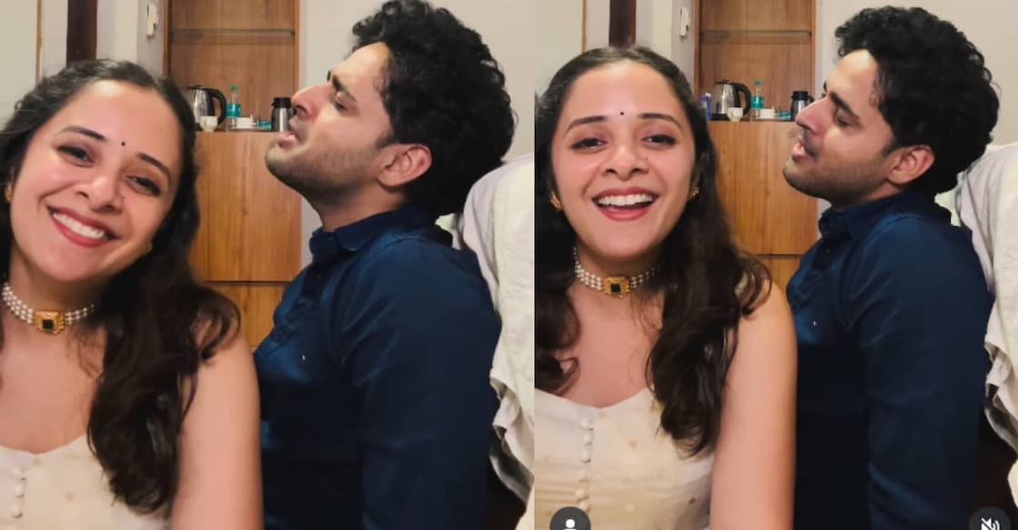 ‘എന്തൊരു ഫീലാണ് ഇവരുടെ പാട്ടിന്’; ആരാധകരുടെ മനം കവർന്ന് ഗായിക അഞ്ജുവും ...