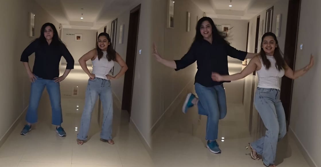Meena and Esther Anil's husky dance video is trending online