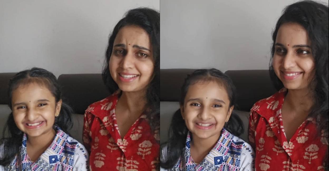 Mrudula Varrier daughter | Mridula Varrier daughter singing | Maitreyi ...