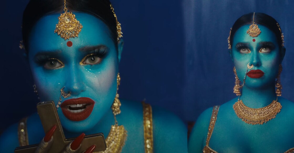 Tommy Genesis's "True Blue" music video, depicting the rapper as the ...