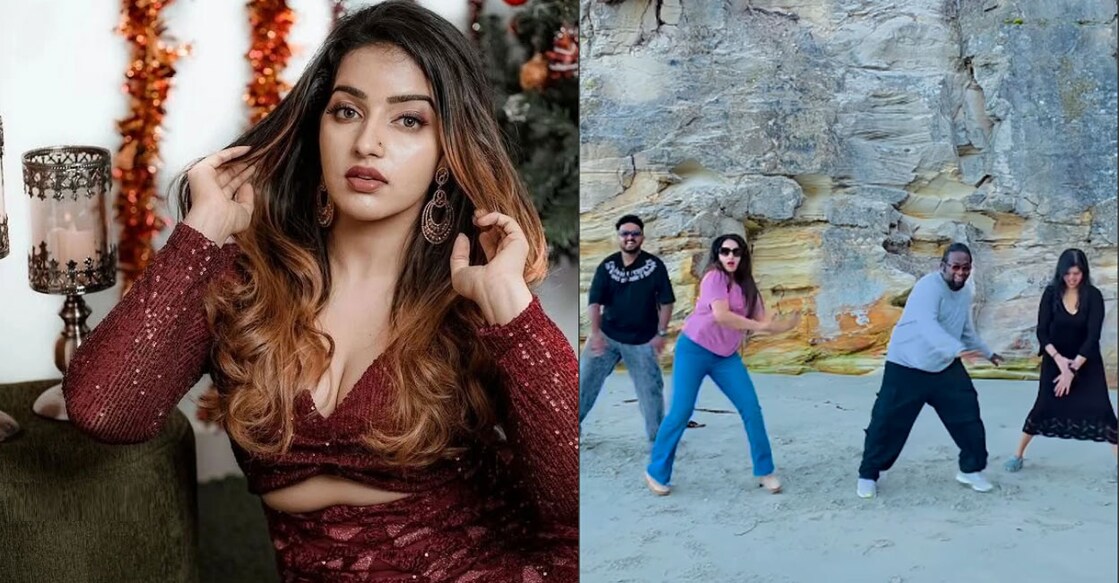 ‘മോണിക്ക’ ഗാനത്തിന് ചുവടുവച്ച് മാളവിക മേനോനും സുഹൃത്തുക്കളും; ഡാൻസ് ...