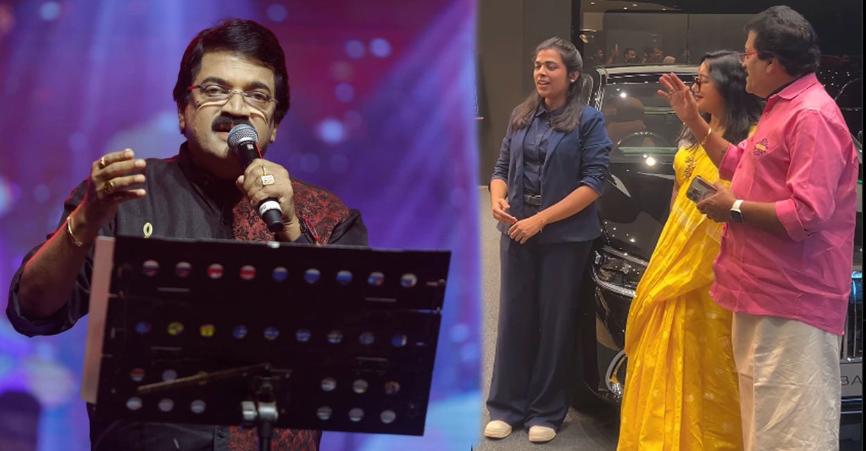 ‘ഇത്ര സിംപിള്‍ ആയിരുന്നോ എം.ജി.ശ്രീകുമാർ’; കാർ ഷോറൂമിലെ പെ ...