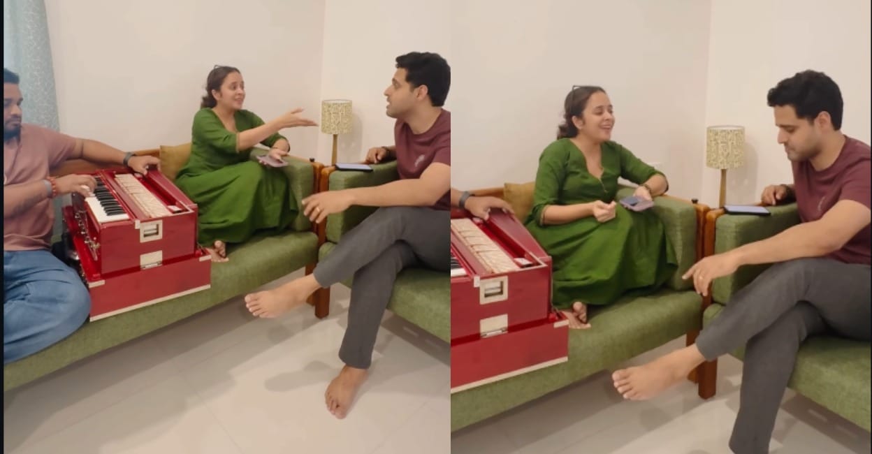 ‘ചേരേണ്ടത് ചേർന്നപ്പോൾ കേൾക്കാൻ എന്തൊരു ചേല്’; മനംകവർന്ന് അഞ്ജുവും ഭ ...