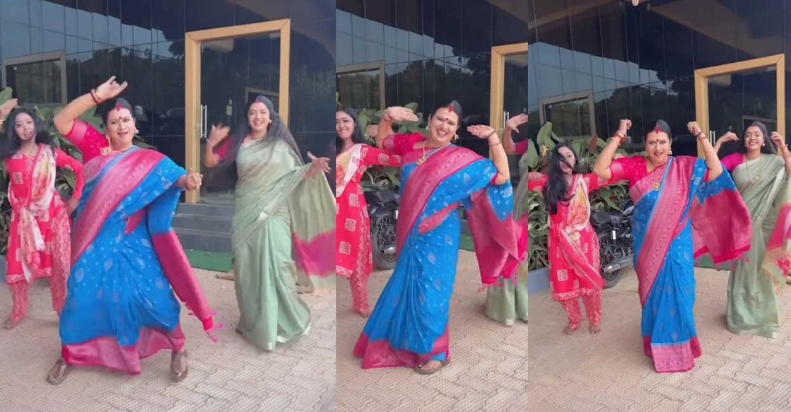 ട്രെൻഡ് അവസാനിക്കുന്നില്ല, ‘പവഴമല്ലി’ക്ക് ചുവടു വച്ച് ദേവി ചന്ദന | Devi ...