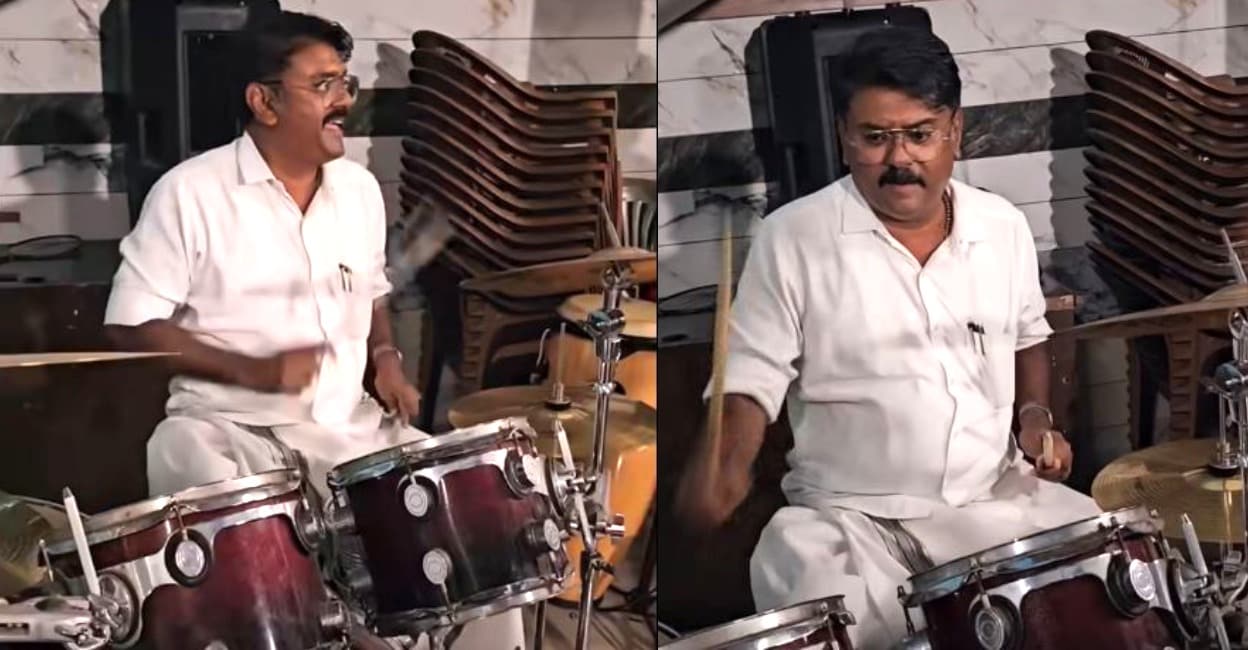 ‘ചീഫ് വിപ്പിന് ഇതും വശമുണ്ടോ’! വിദ്യാർഥിയുടെ പാട്ടിന് ഡ്രംസ് വായിച്ച് ...
