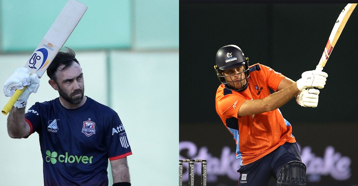 ഐപിഎൽ ‘ഇഴഞ്ഞ’ പഞ്ചാബ് താരങ്ങൾ യുഎസിൽ എന്തൊരടി; 49 പന്തിൽ 106 റൺസുമായി മാക്സ്‌വെൽ, 25 പന്തിൽ 59 റ ...