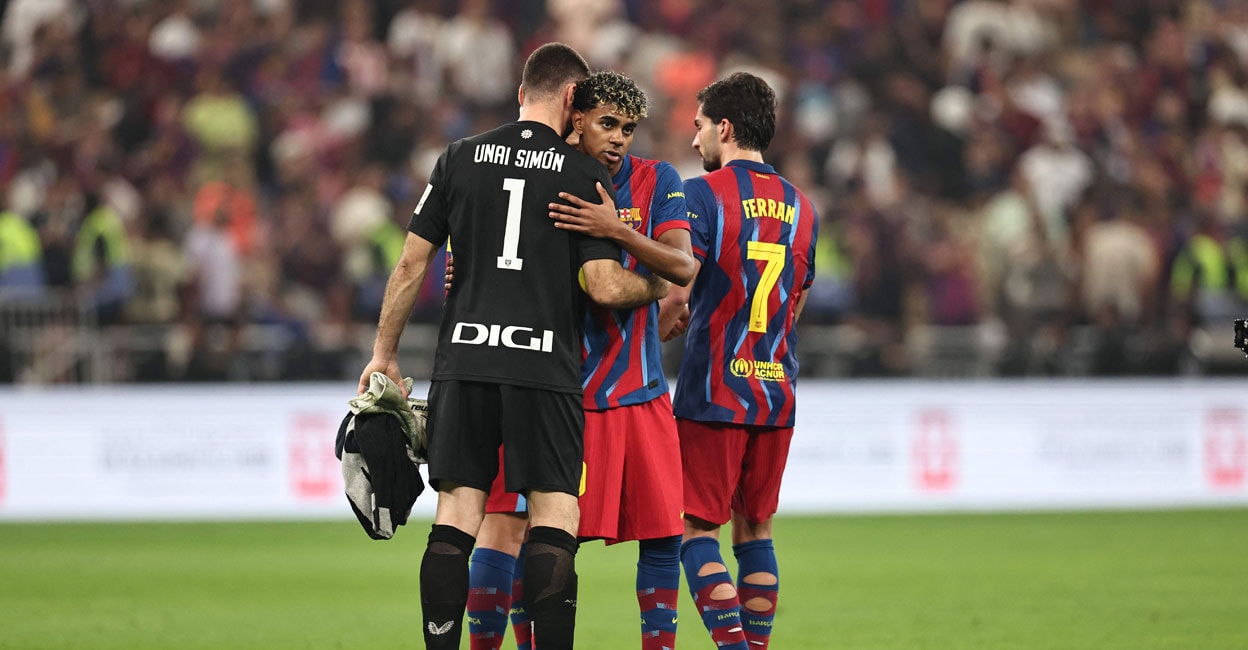 സ്പാനിഷ് സൂപ്പ‍ർ കപ്പ്: ബിൽബാവോയെ മുക്കി ബാർസ | Barcelona Dominates ...