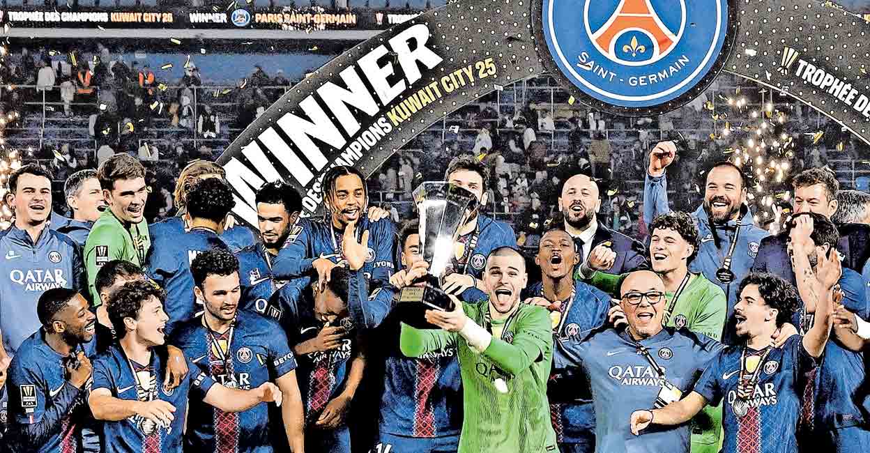 പിഎസ്ജിക്ക് സൂപ്പർ കപ്പ്; ഷൂട്ടൗട്ടിൽ ഒളിംപിക് മാഴ്സൈയെ തോൽപിച്ചു (4–1 ...