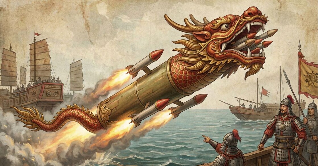 ശത്രുക്കളെ പേടിപ്പിച്ച അഗ്നിവ്യാളി...പുരാതന ചൈനയിലെ മാരക റോക്കറ്റ് ...