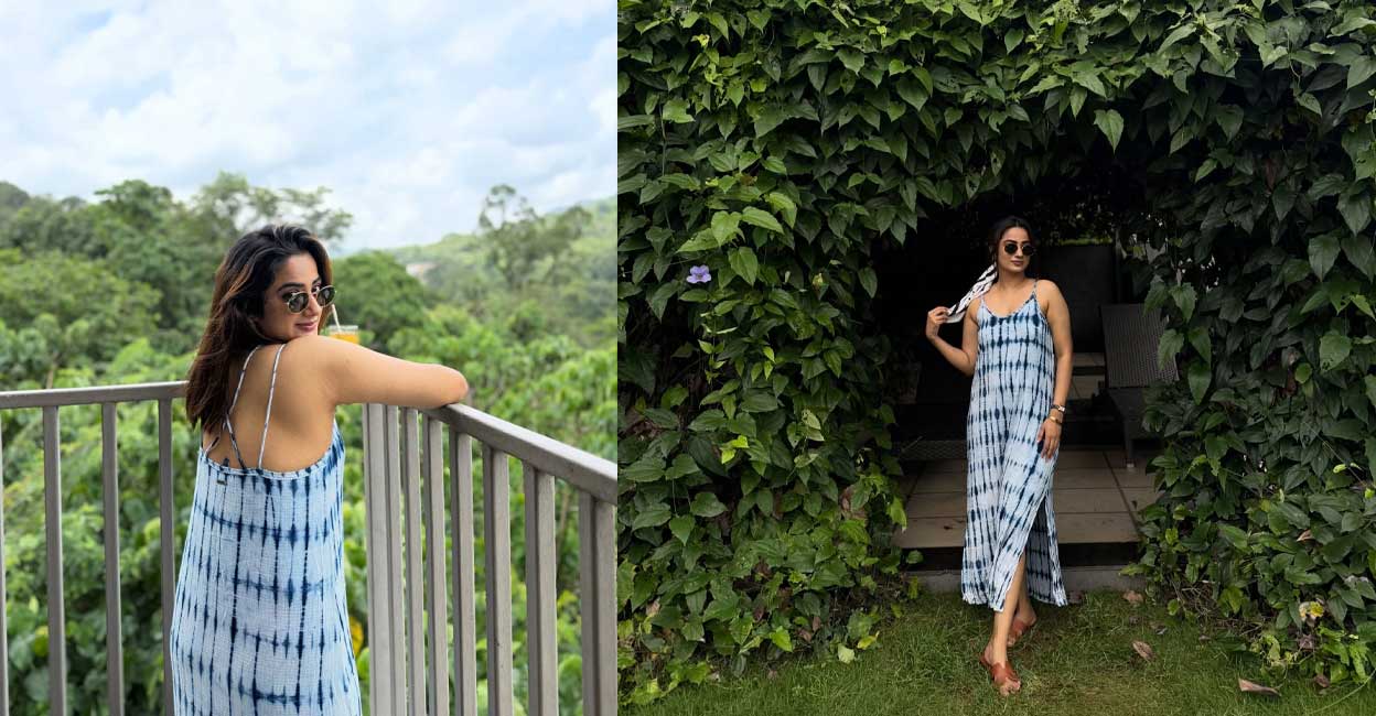 Namitha enjoys monsoon season at 'Kerala's Niagara Falls' | Kerala ...