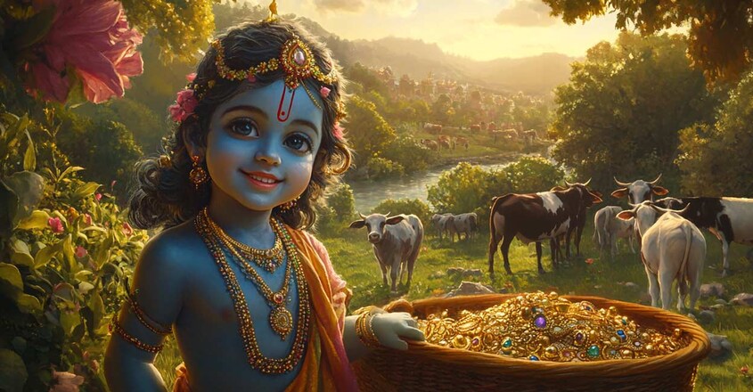 കണ്ണനു നൽകിയ മാമ്പഴങ്ങൾ...| The Mangoes that Turned to Gold: A Krishna ...