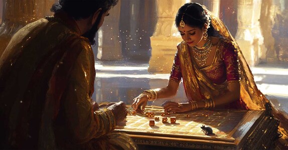 രസാലുവിന്റെ പകിടകളി- Raja Rasalu and the Princess: A Punjabi Folktale ...