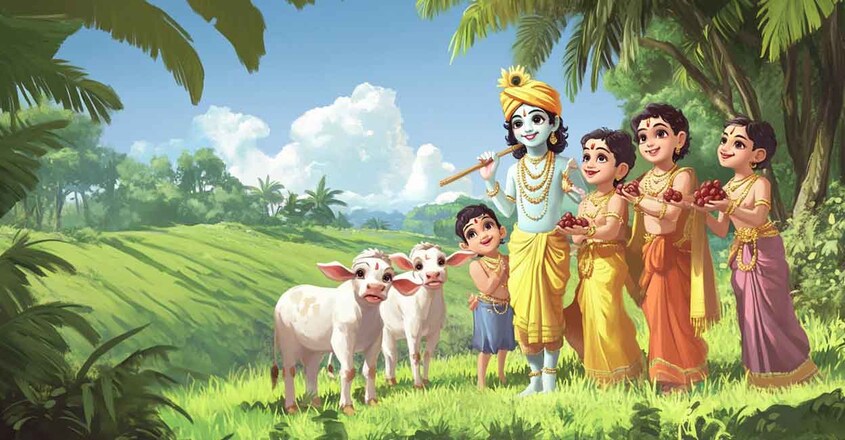 തലവനത്തിലെ കഴുതരൂപമുള്ള അസുരൻ! ധേനുകന്റെ കഥ | The Thrilling Tale of ...