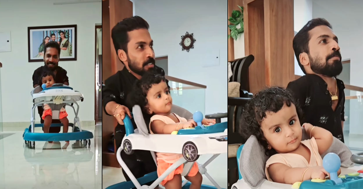 ‘എന്റെ ദ്വിജ കുട്ടിയുടെ ഒപ്പം’; ഈ അച്ഛന്റേയും മകളുടേയും ചിരി സൂപ്പ ...