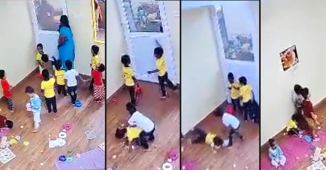 പ്രീ സ്കൂളിൽ മുതിർന്ന കുട്ടിയിൽ നിന്നും മർദ്ദനമേറ്റ് കുഞ്ഞ് - Child ...