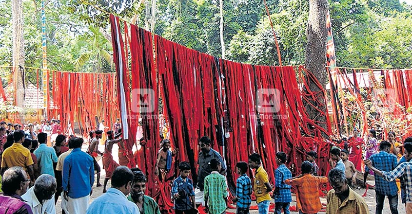 വ്രതശുദ്ധിയുടെ നിറവിൽ വള്ളിക്കാവ് ക്ഷേത്രത്തിൽ കച്ചയേറ്