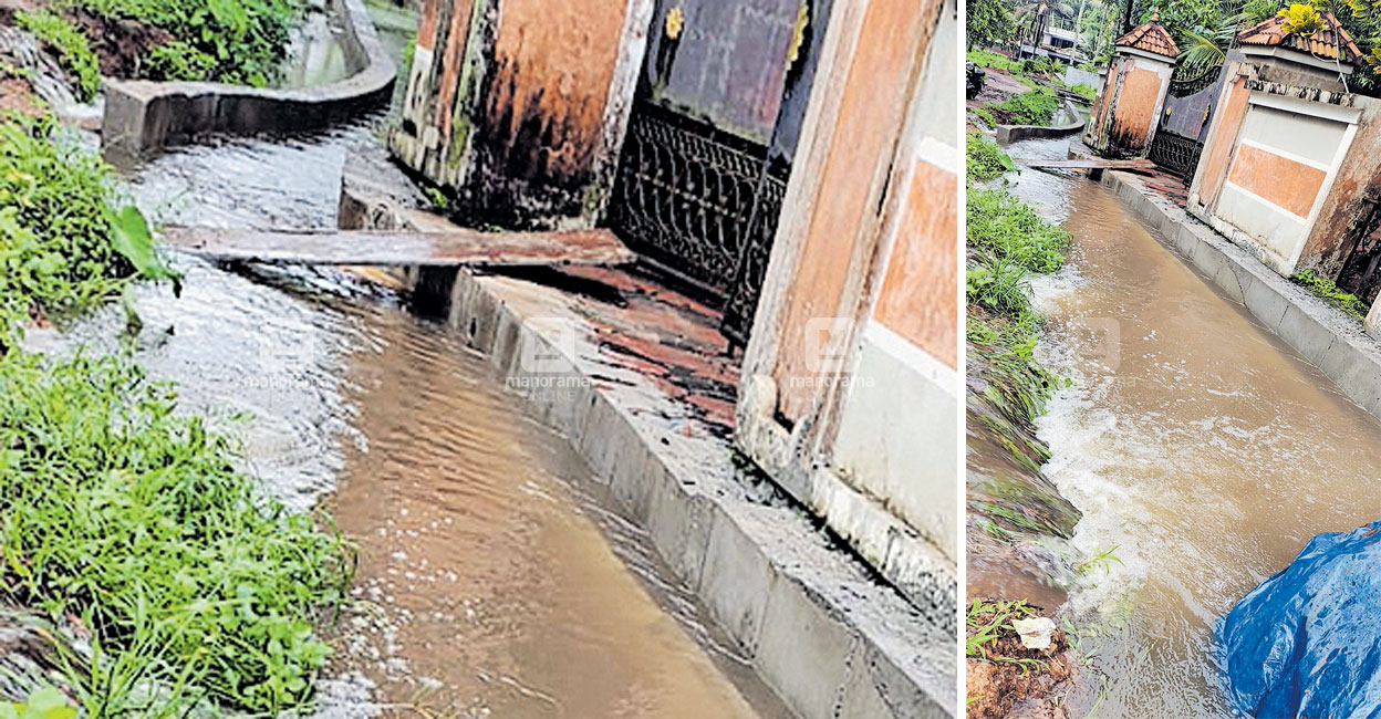 ദാ കിടക്കുന്നു... 30 ലക്ഷത്തിന്റെ ഓട, ഒരു ഭാഗം തകർന്നു; തർക്കവും ...