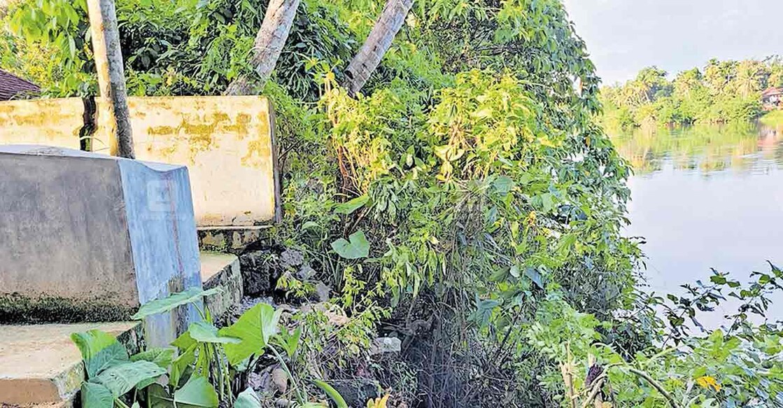 പാണ്ടനാട്ടുകാർക്ക് ആശങ്കയേറ്റി തിട്ട ഇടിയുന്നു; തീരസംരക്ഷണ പദ്ധതി കടലാസിൽ