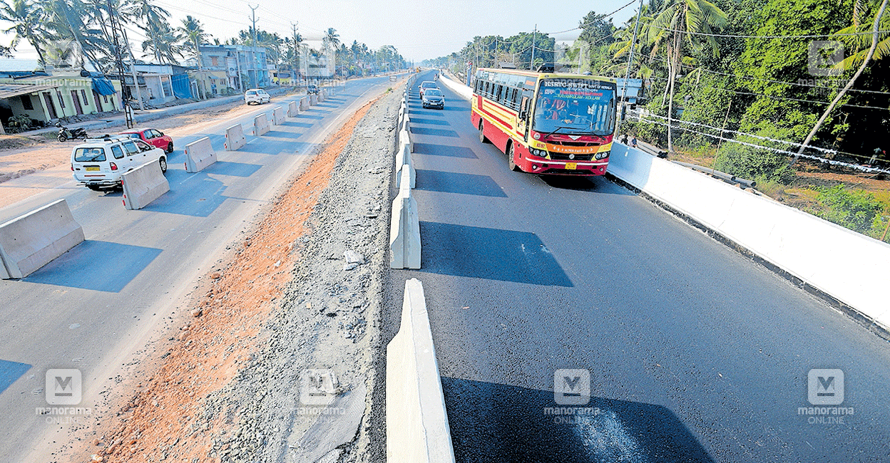 ദേശീയപാത വികസനം: പുതിയ റോഡിലൂടെ ഗതാഗതം തുടങ്ങി; ടാർ ചെയ്തത് ഉന്നത ...