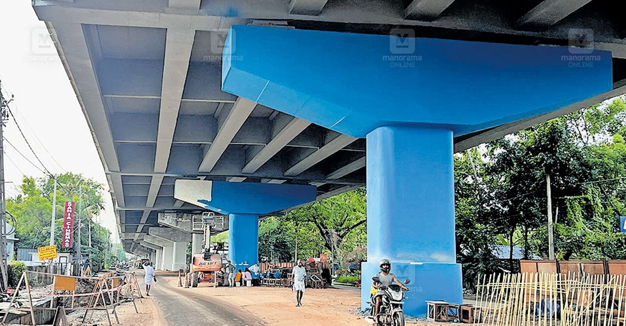 അരൂർ– തുറവൂർ ഉയരപ്പാത: നിർമാണം പാതിവഴി പിന്നിട്ടു: ഇനി 9 തൂണുകൾ മാത്രം ...