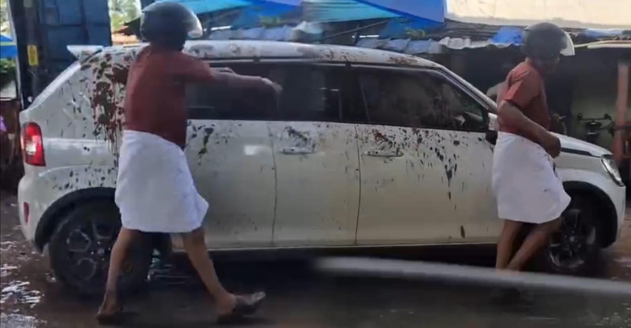 ചെളിവെള്ളം തെറിപ്പിച്ച കാർ യാത്രികൻ 100 രൂപ വച്ചു നീട്ടി : കലിപൂണ്ട് ...