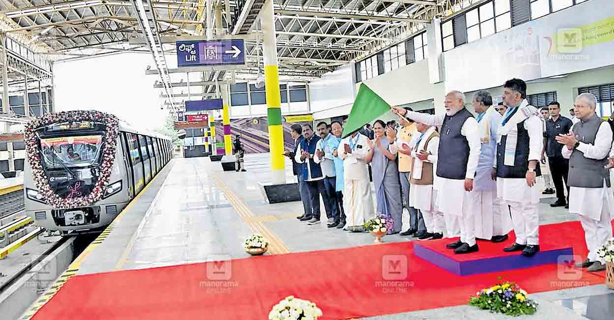 ഗതാഗതക്കുരുക്കഴിക്കാൻ നമ്മ മെട്രോ യെലോ ലൈൻ; ചലോ ഇലക്ട്രോണിക് സിറ്റി ...