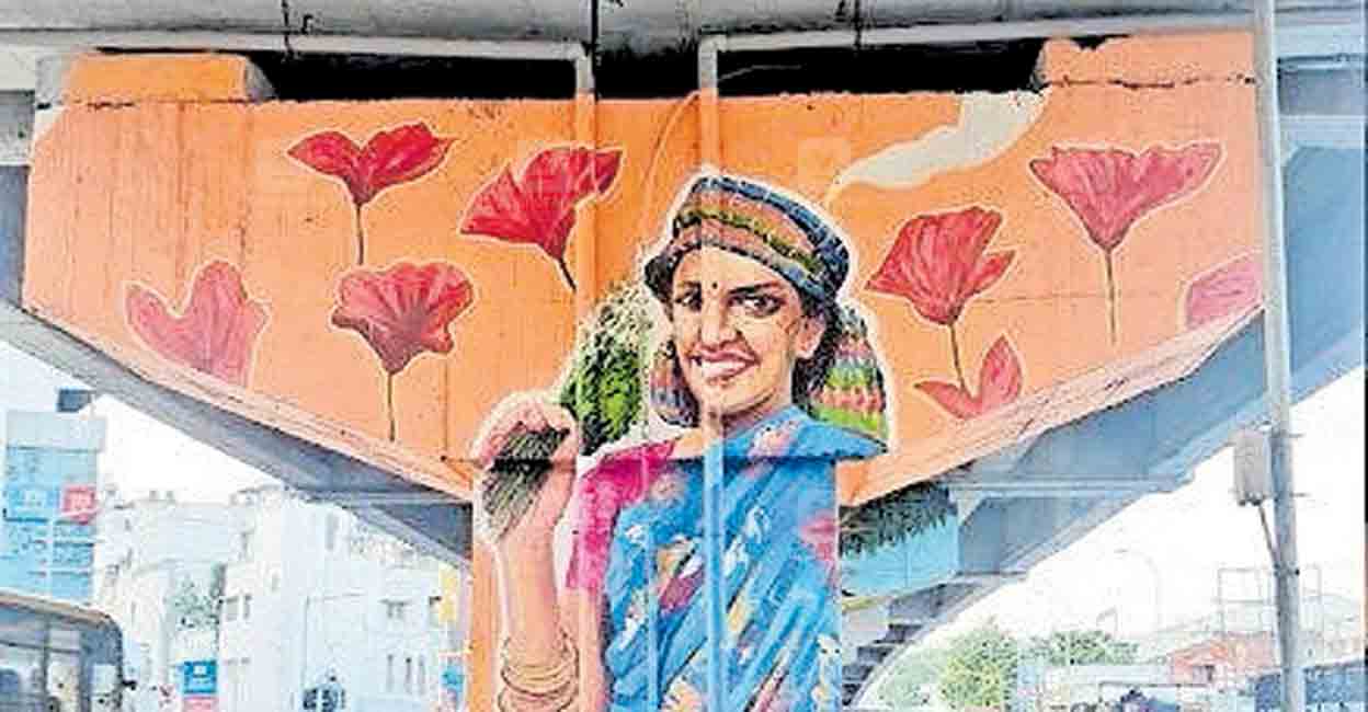 നിറങ്ങളുടെ നഗരം; മോടിപിടിപ്പിച്ചത് പത്ത് മേൽപാതകൾ, പൊതുസ്ഥലത്തു പോസ്റ്റ ...