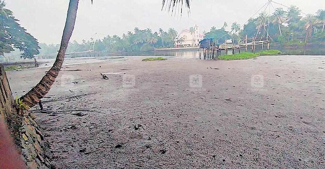 പുഴ എക്കൽ നിറഞ്ഞതോടെ ഒഴുക്കു നിലച്ചു; ചേന്നൂർ-ചരിയംത്തുരുത്ത് പുഴ ...