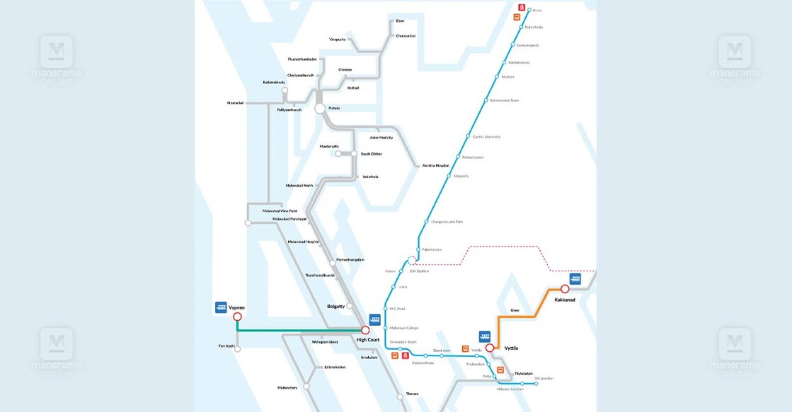 വാട്ടർമെട്രോ 4 പുതിയ ടെർമിനലുകളിലേക്കു‌ം