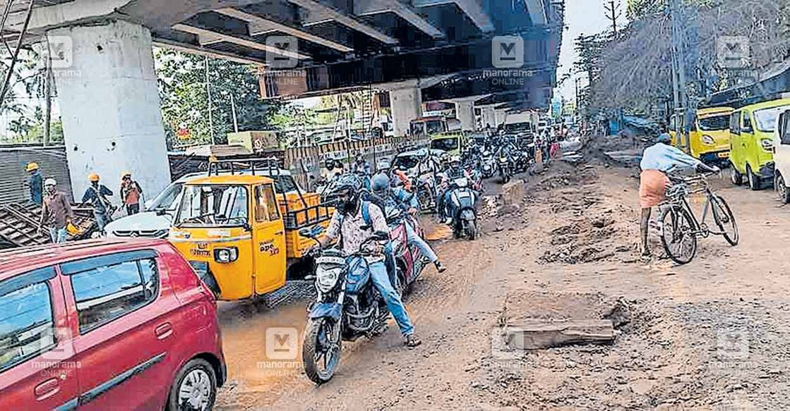 തുറവൂർ– അരൂർ ഉയരപ്പാത നിർമാണം: എരമല്ലൂർ മുതൽ അരൂ‍ർ വരെ ഗതാഗതക്കുരുക്ക് | Aroor | Thuravoor ...