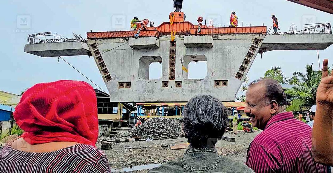 മുനമ്പം – അഴീക്കോട് പാലം; സെഗ്‌മെന്റ് ബോക്സ്‌ ഗർഡർ സ്ഥാപിച്ചു തുടങ്ങി | വൈപ്പിൻ പാലം | Munambam ...