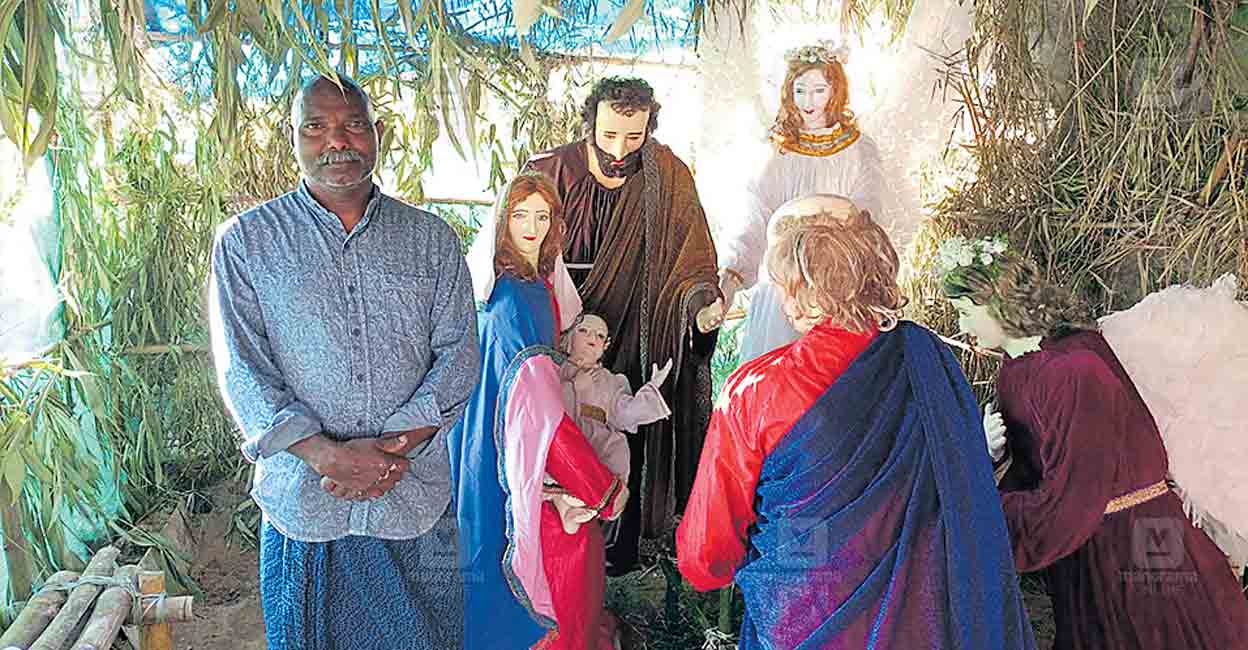 മനുഷ്യരുടെ വലുപ്പമുള്ള രൂപങ്ങൾ; ഈ പുൽക്കൂട് വ്യത്യസ്തം | Rajakkad ...