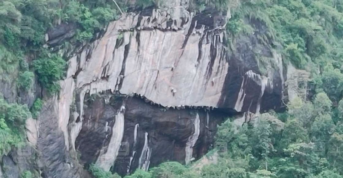 700 അടി ഉയരത്തിലുള്ള ഒറ്റപ്പാറയിൽ അഞ്ഞൂറിലേറെ തേൻകൂടുകള്‍; തേൻപാറ കാണാ ...