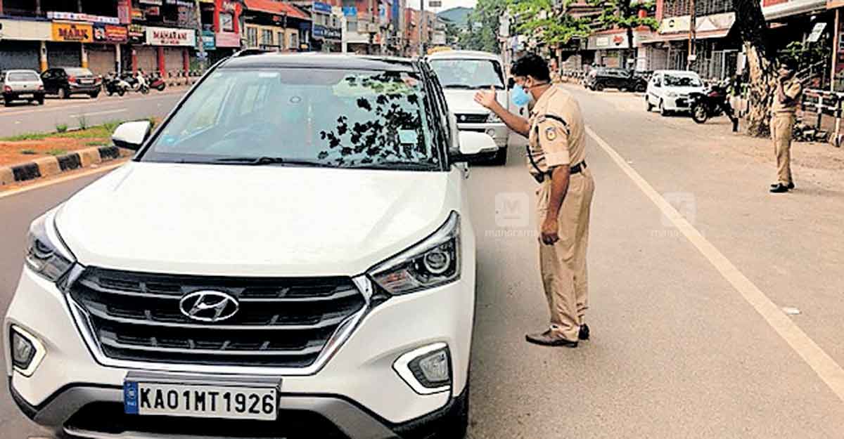 കോവിഡ് 19: ലോക്ഡൗൺ ലംഘനം വ്യാപകം, ഇരിട്ടിയിൽ നടപടി കടുപ്പിച്ച് പൊലീസ്