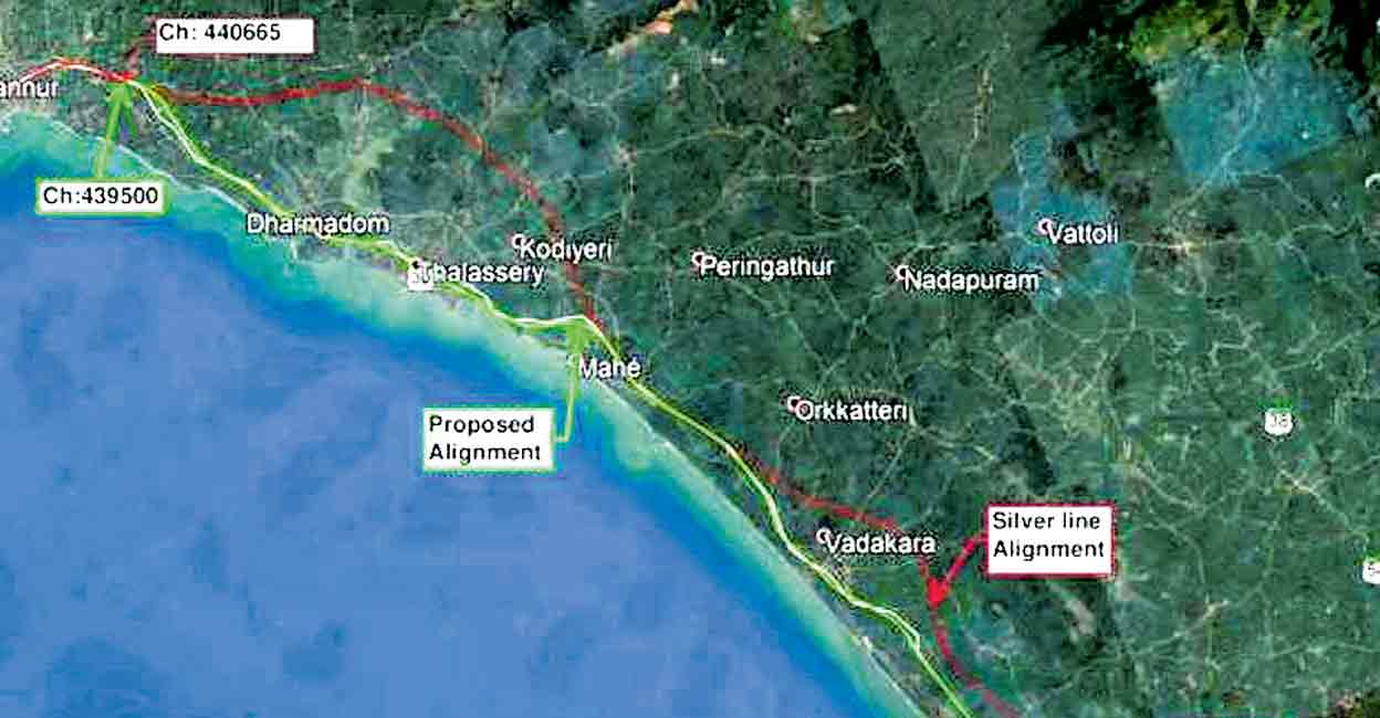 കെ റെയിൽ: കണ്ണൂർ സ്റ്റേഷൻ നിലവിലെ റെയിൽവേ സ്റ്റേഷന്റെ കിഴക്കുവശത്ത് ...