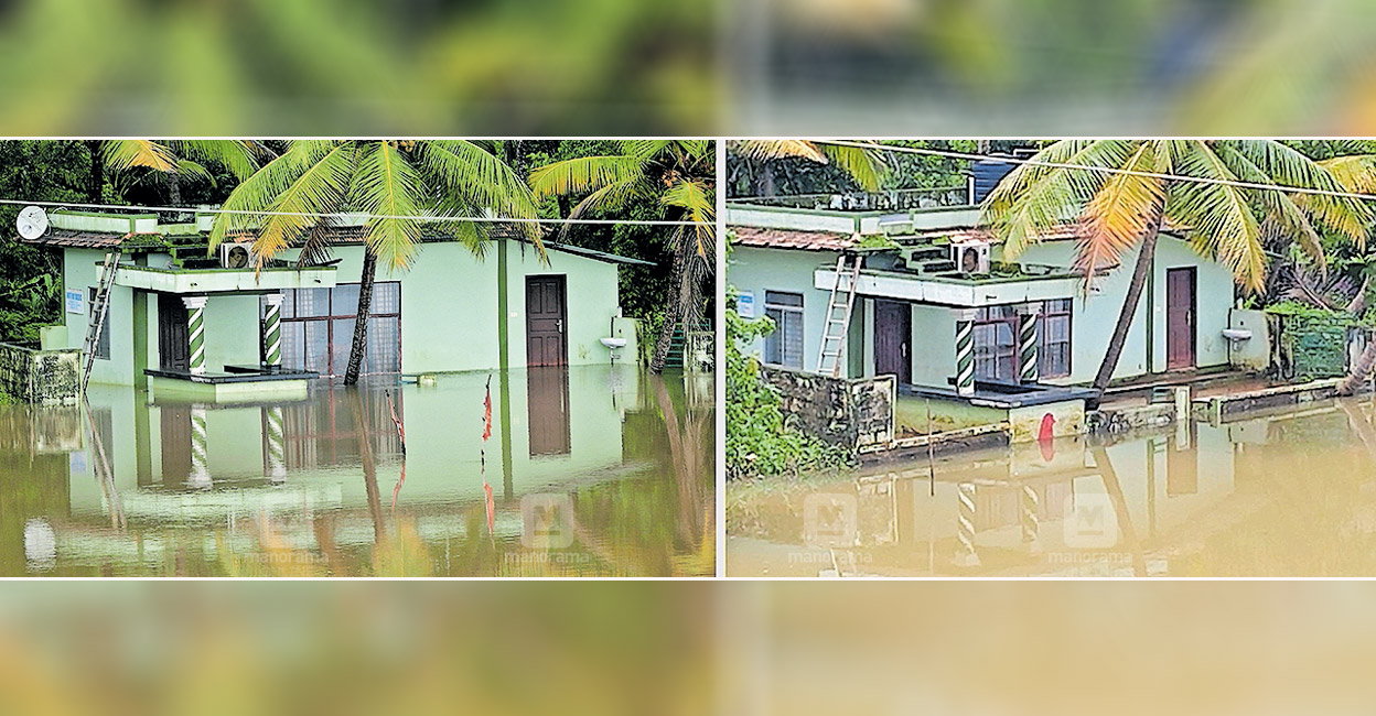 പാറപ്രത്ത് റഗുലേറ്റർ നിർമാണത്തിനിട്ട ചാക്കുകൾ നീക്കി, വെള്ളം താഴ്ന്നു