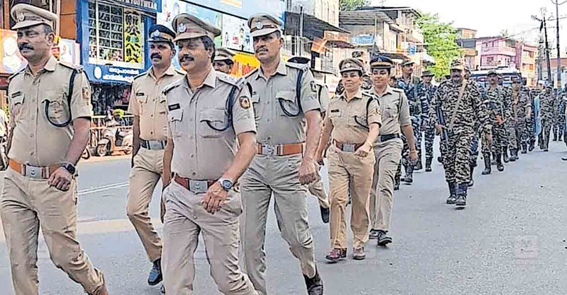 കേ ന്ദ്ര സേ നയും പൊലീസും റൂ ട്ട് മാ ർ ച്ച് ന ട ത്തി | Kannur Lok Sabha ...