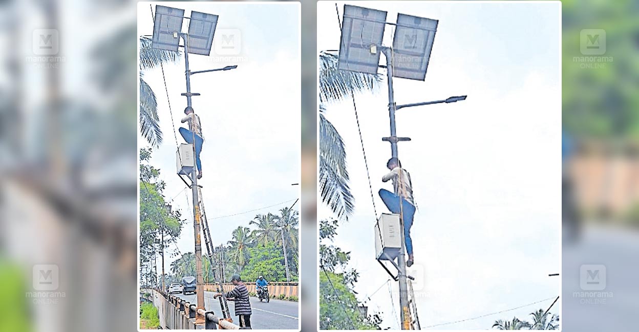പാപ്പിനിശ്ശേരി റെയിൽവേ മേൽപാലത്തിൽ പുതിയ വഴിവിളക്കുകൾ ‌സ്ഥാപിക്കും ...
