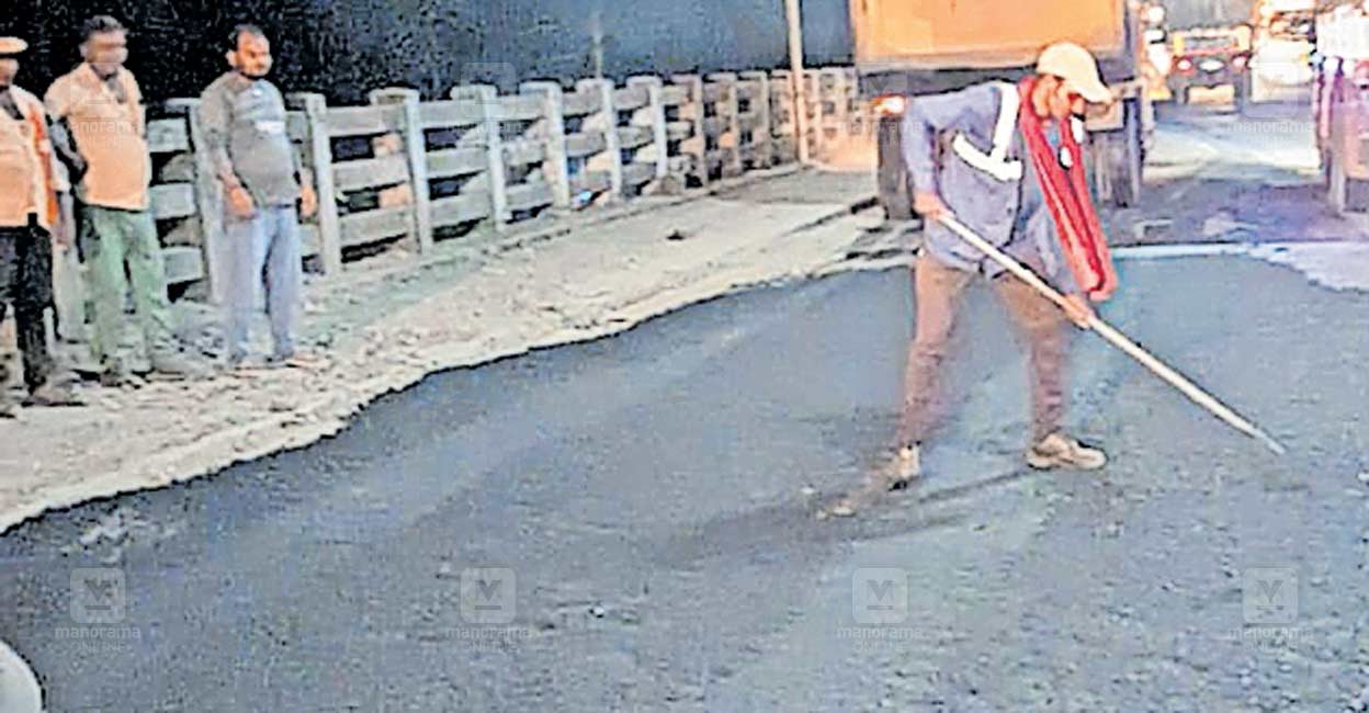 ദേശീയപാതയിലെ കുഴികൾ അടച്ചുതുടങ്ങി; നീലേശ്വരം വഴിയുള്ള യാത്രാദുരിതത്തിന് ...