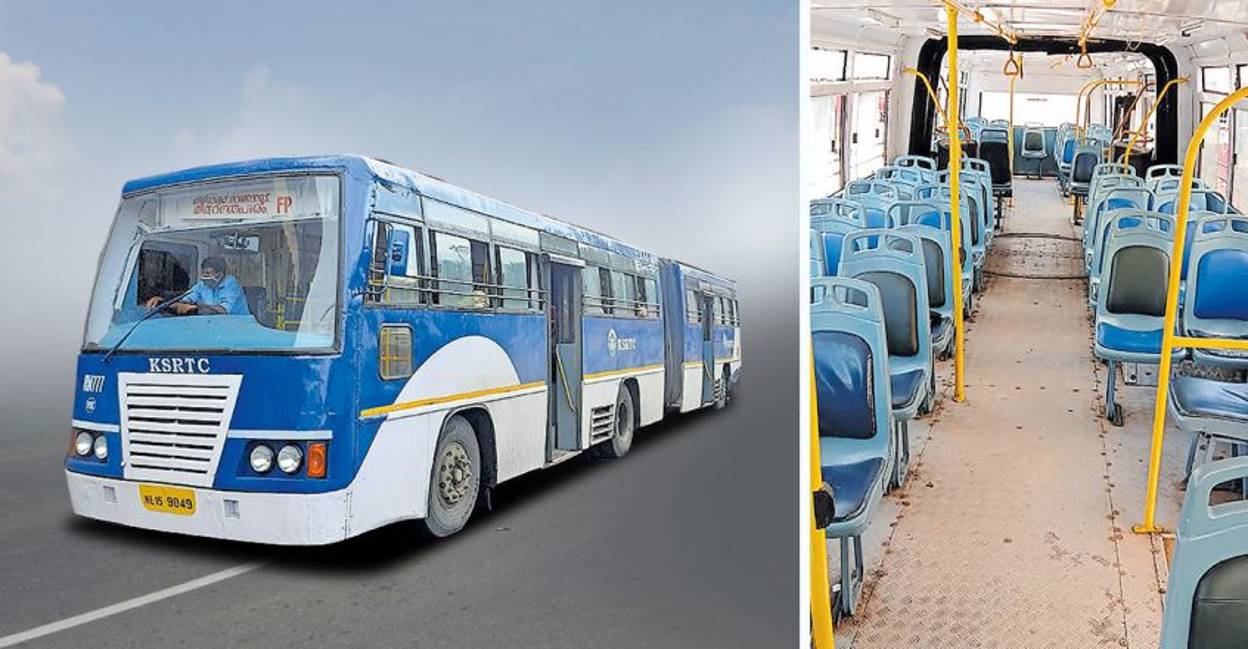 17 മീറ്റർ നീളം, 60 പേർക്ക് ഇരിക്കാം; ‘നീളൻ കെഎസ്ആർടിസി’ വെസ്റ്റിബുൾ സ ...