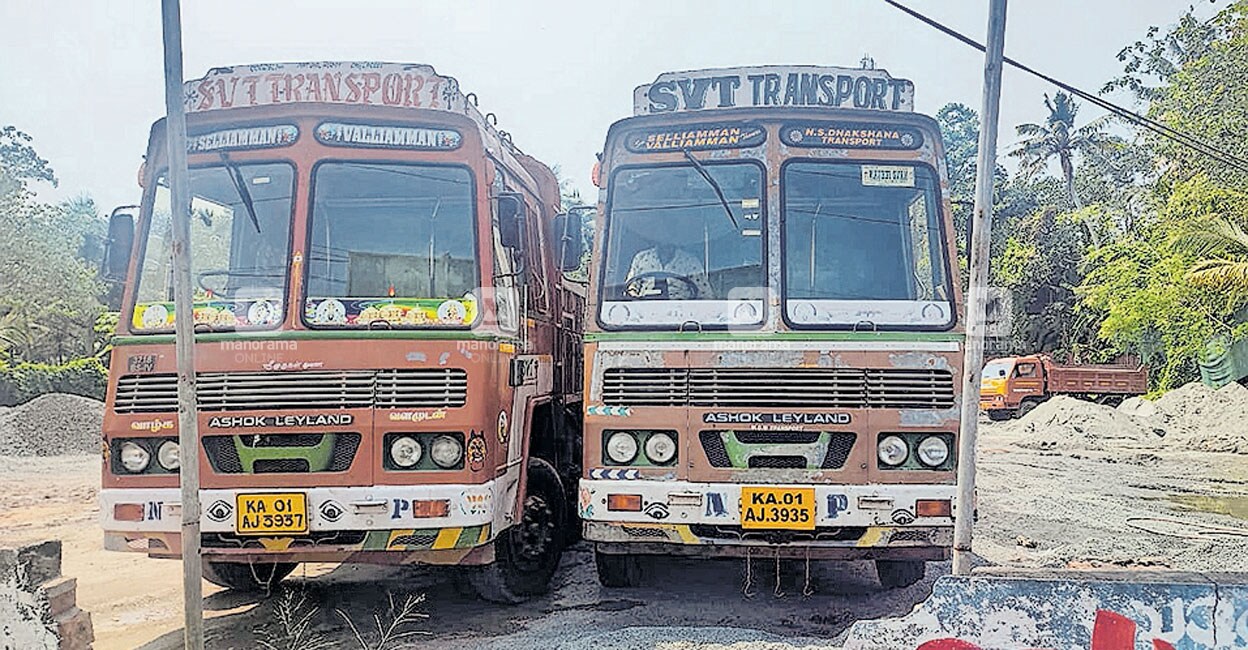 വ്യാജ നമ്പറുമായി കൂറ്റൻ ലോറികൾ കരുനാഗപ്പള്ളിയിൽ പിടിയിൽ