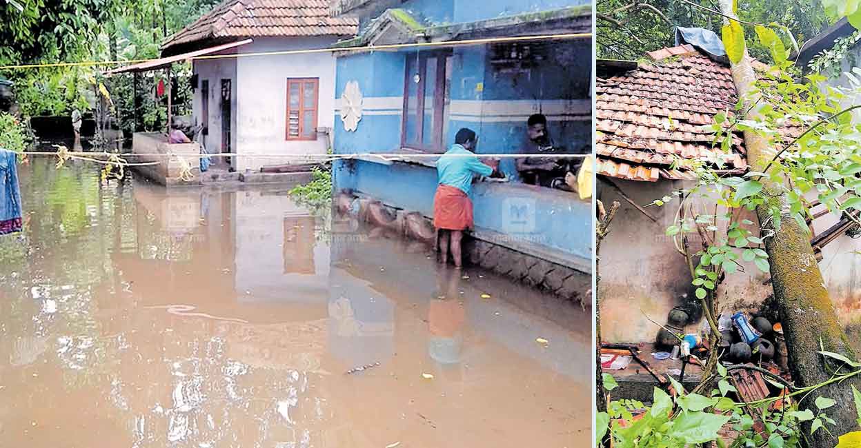 ദുരിതപ്പെയ്ത്തായി തോരാമഴ; കാറ്റിലും മഴയിലും 12 വീടുകൾ ഭാഗികമായി തകർന്നു | Kollam rain update ...