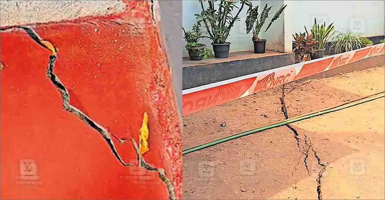 ആറുവരിപ്പാത: കുന്നിടിച്ചതിനെ തുടർന്ന് വീടുകൾക്കു വിള്ളൽ; ബംഗ്ലാകുന്നിൽ വിദഗ്ധ സംഘമെത്തി | Karode ...